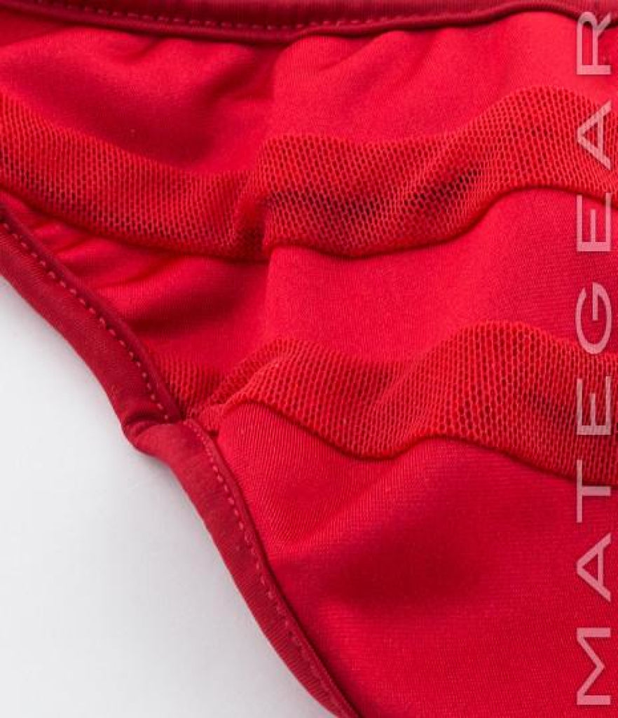Sexy Men's Underwear Mini Bikini - Nae Jin (Red Air Nylon) – MATEGEAR ...